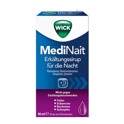 WICK MediNait Erkältungssirup für die Nacht 90 ml - Medipolis Intensivshop