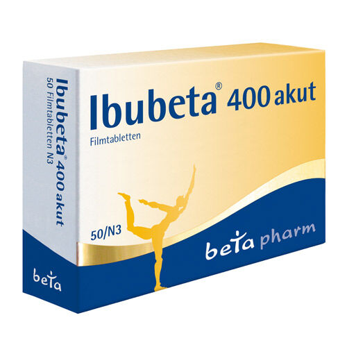 IBUBETA 400 akut Filmtabletten 50 St - Medipolis Intensivshop