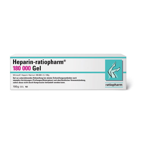 HEPARIN-RATIOPHARM 180.000 I.E. Gel 100 g - Medipolis Intensivshop