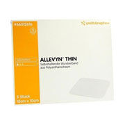 ALLEVYN Thin 10x10 cm dünne Wundauflage 5 St - Medipolis Intensivshop