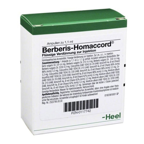 BERBERIS HOMACCORD Ampullen 100 St - Medipolis Intensivshop