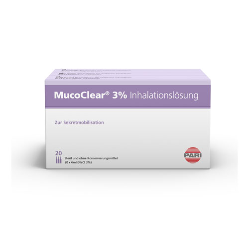 MUCOCLEAR 3% NaCl Inhalationslösung 60X4 ml - Medipolis Intensivshop